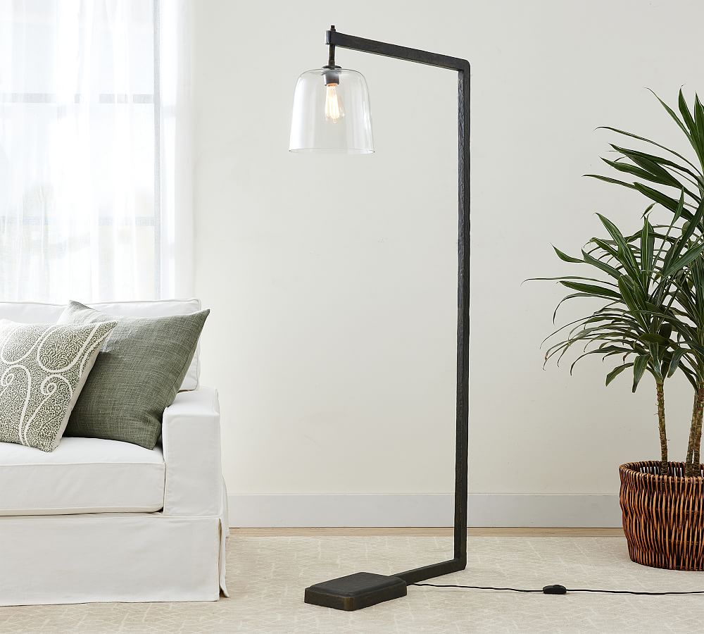 Porter Recycled Glass Sectional Floor Lamp | Pottery Barn