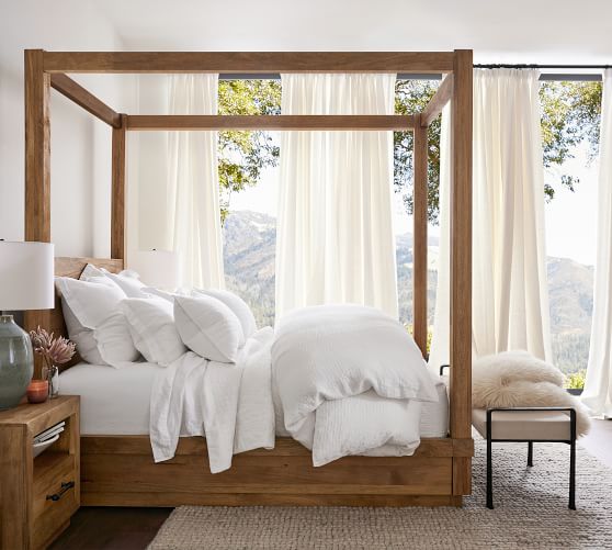 OPEN BOX: Emery Linen Curtain | Pottery Barn