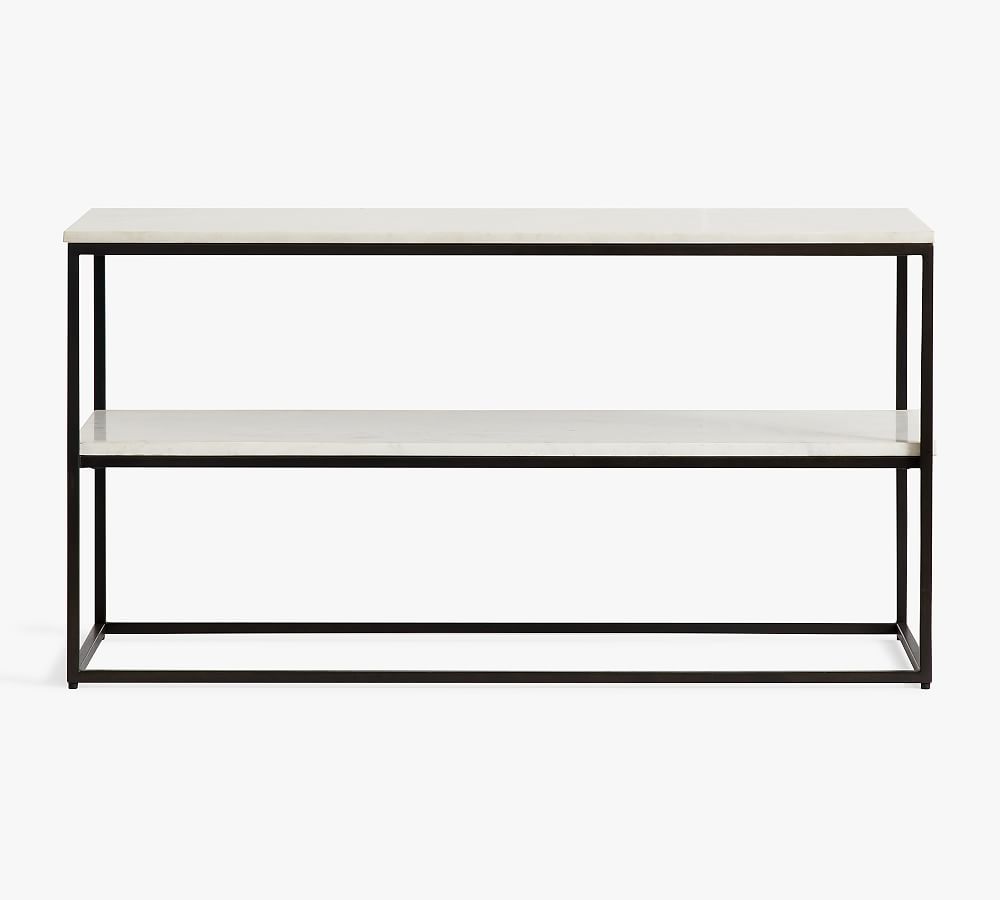 Delaney Marble Media Console | Pottery Barn