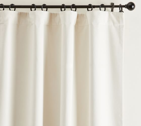 Open Box: Velvet Twill Blackout Curtain | Pottery Barn