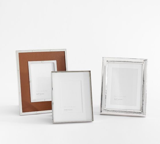 Leather Hammered Assorted Frames | Pottery Barn