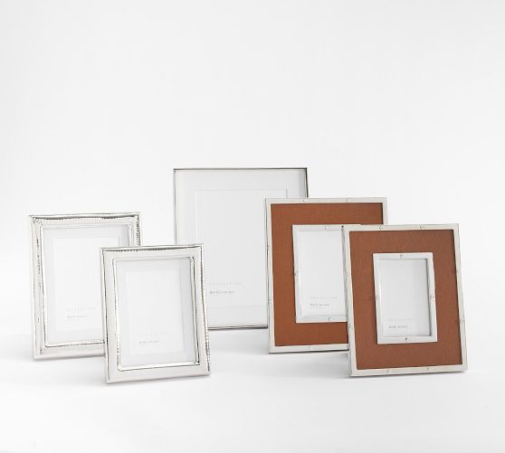 Leather Hammered Assorted Frames | Pottery Barn