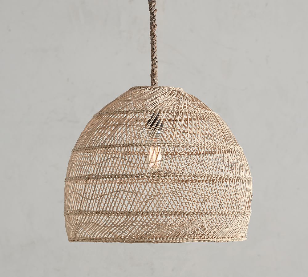 Flora Rattan Pendant | Pottery Barn