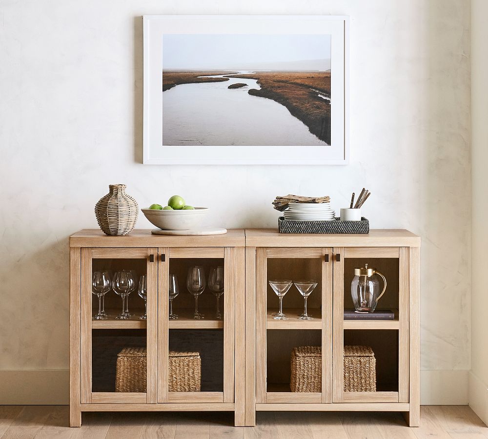 Modern Farmhouse 68" Display Console | Pottery Barn