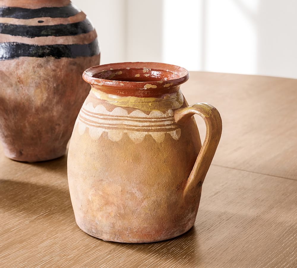 Fairfax Handcrafted Terracotta Jug | Pottery Barn