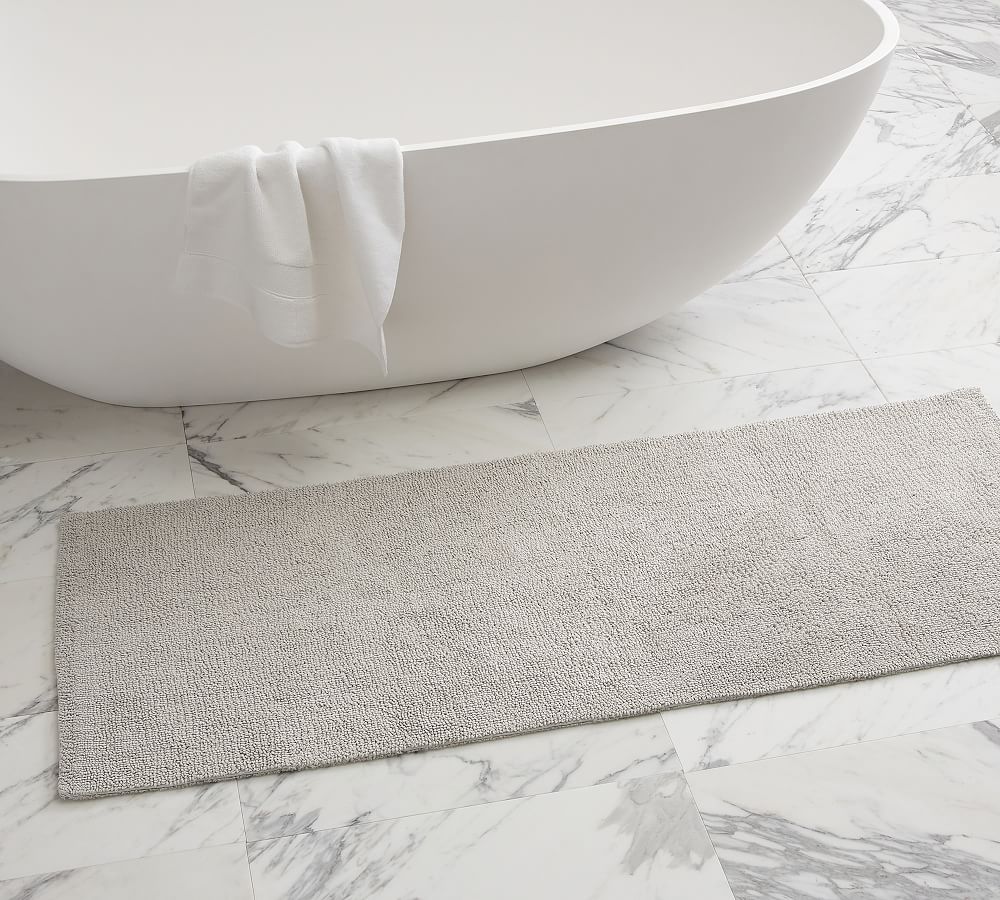 Classic Orangic Loop Bathroom Rug - Double Wide | Pottery Barn