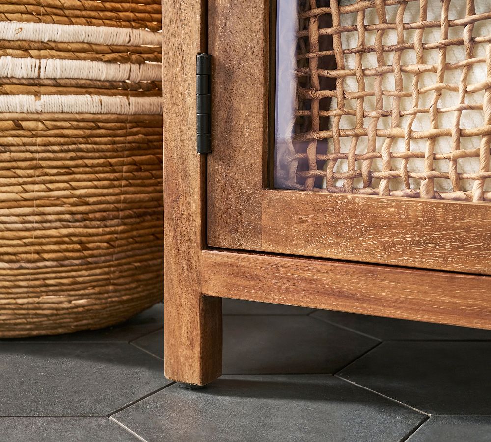 Reed Reclaimed Wood Storage Cabinet | Pottery Barn