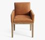 Jake Leather Dining Armchair | Pottery Barn