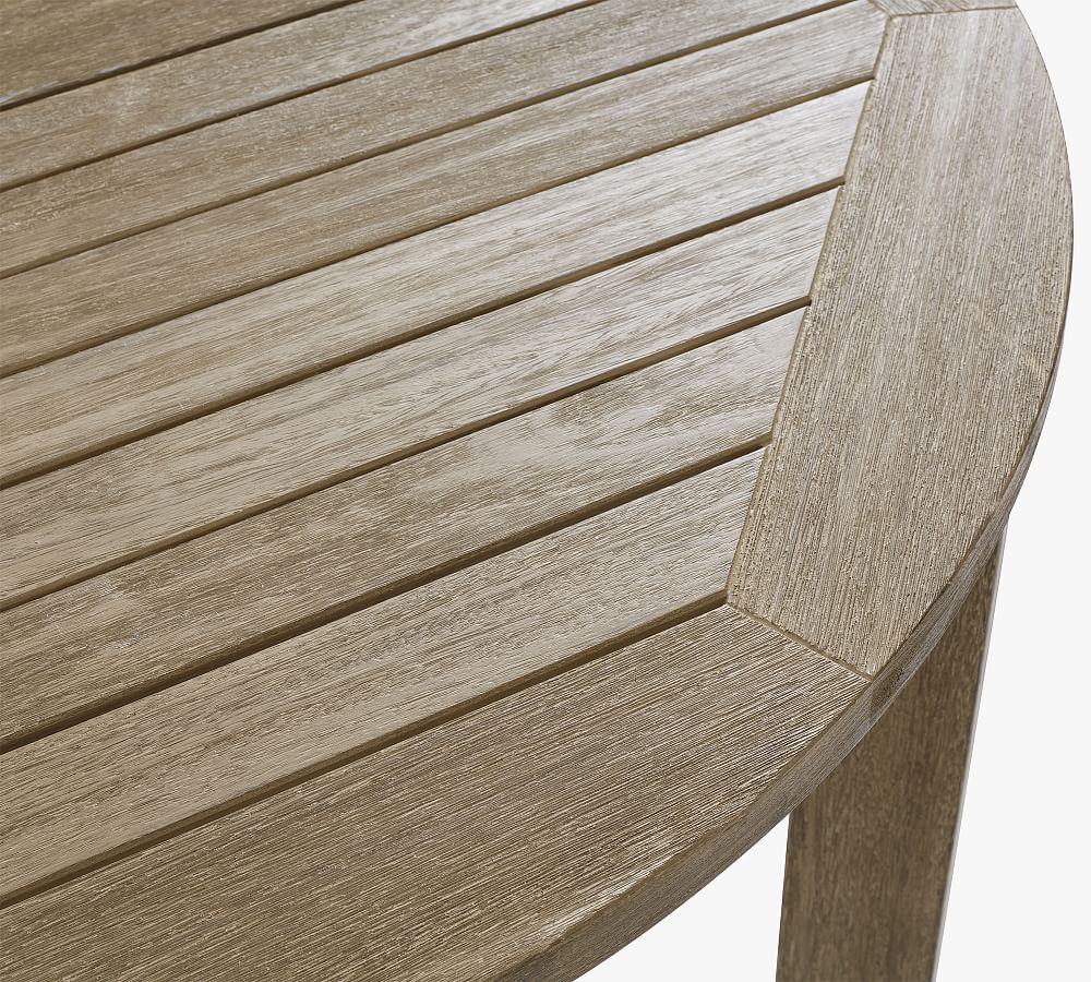 Indio Eucalyptus Round Extending Outdoor Dining Table | Pottery Barn