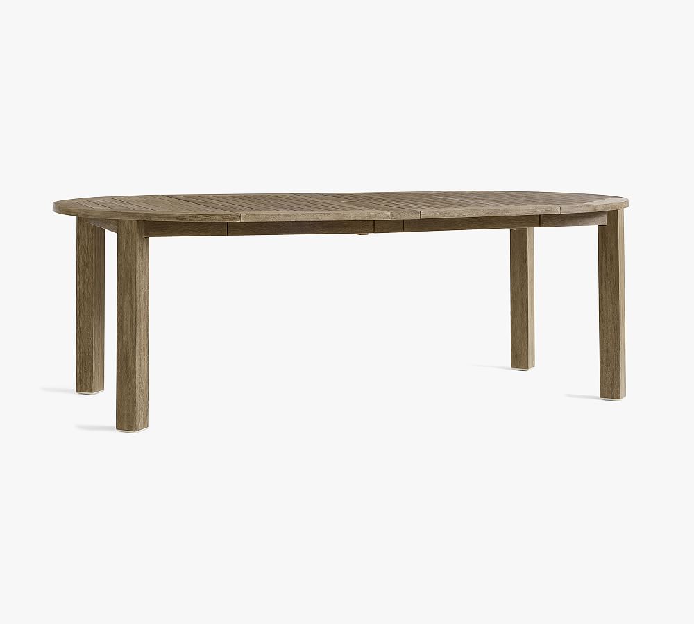 Indio Eucalyptus Round Extending Outdoor Dining Table | Pottery Barn