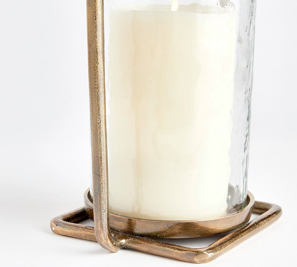 Flynn Metal Hurricane Candleholder | Pottery Barn