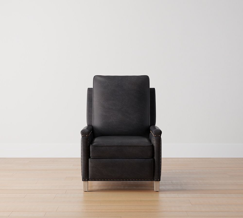 Tyler Leather Square Arm Recliner Chair | Pottery Barn