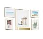 Brass Gallery Frames with Shelf, Set of 5 | Pottery Barn
