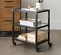 Flynn Metal Rolling Storage Cart | Pottery Barn