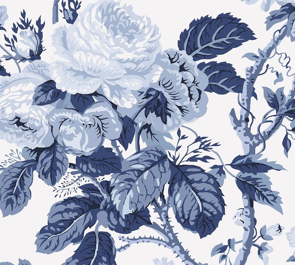 Zelda Floral Print Wallpaper | Pottery Barn