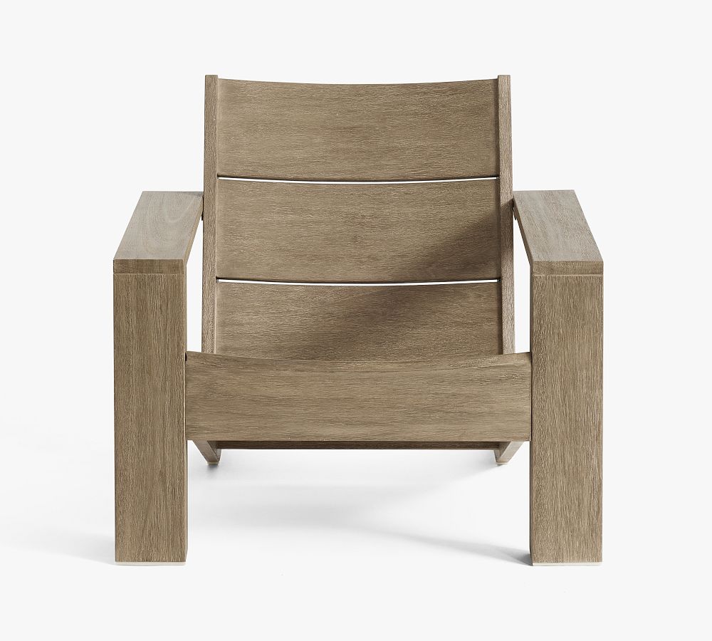 Indio Eucalyptus Modern Outdoor Adirondack Chair | Pottery Barn