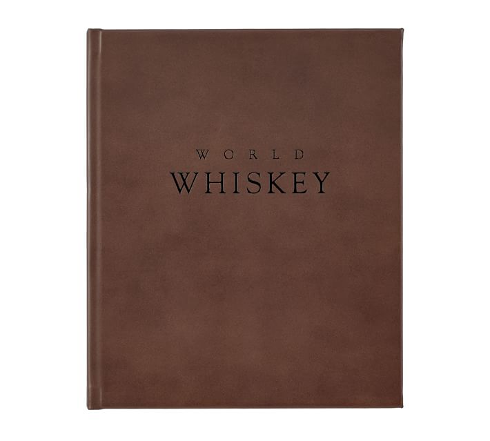 World Whiskey Leather-Bound Book | Pottery Barn