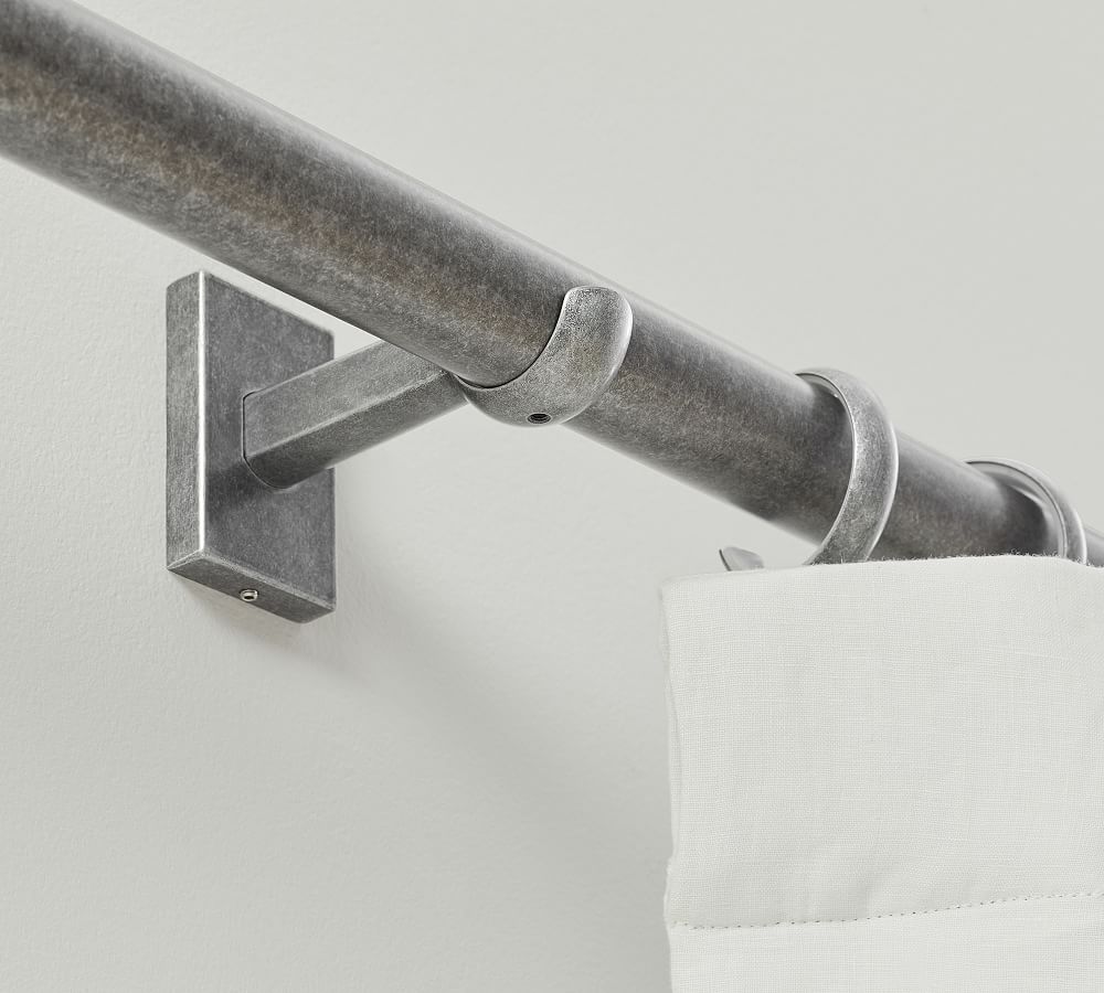 Cast Iron Pewter Curtain Hardware Collection | Pottery Barn