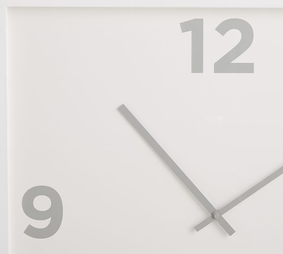 Wood Gallery Wall Clock - White | Pottery Barn