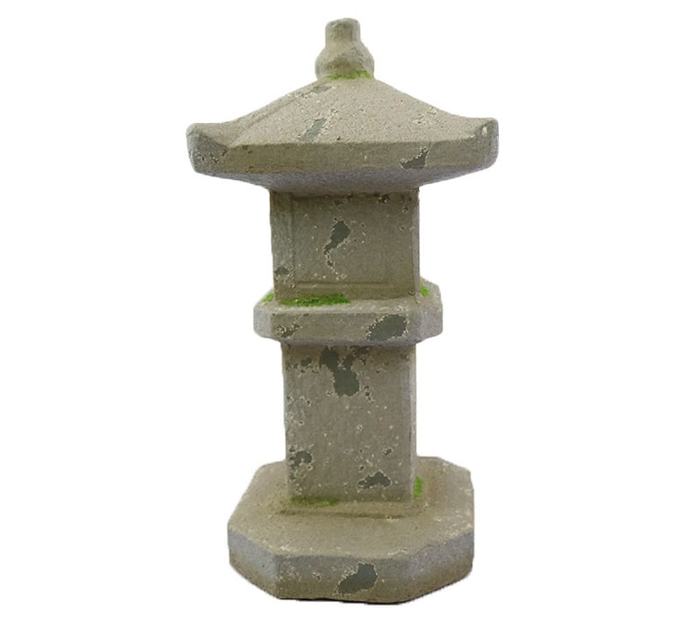 Clay Lighthouse Pillar Garden Object | Pottery Barn