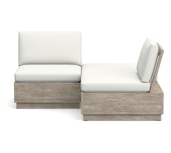 3-Piece Platform Lounge Chair Sectional Cushion Set | Pottery Barn