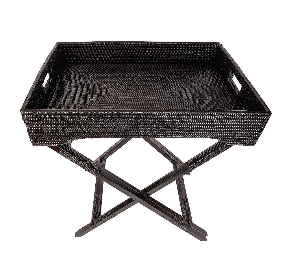 Tava Handwoven Rattan Butler Tray | Pottery Barn