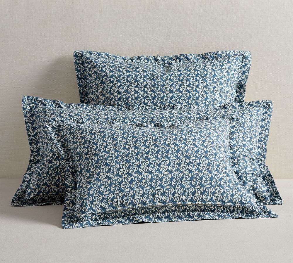 Flora Reversible Organic Cotton Sham | Pottery Barn