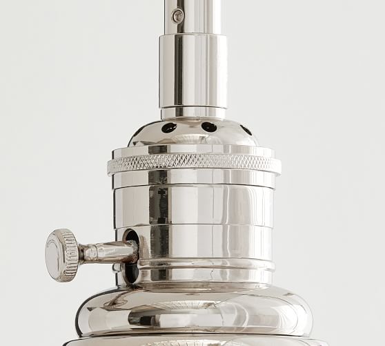 Curved Metal Bell Pole Pendant | Pottery Barn