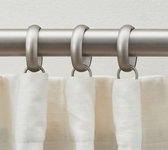 Quiet-Glide Curtain Round Rings | Pottery Barn
