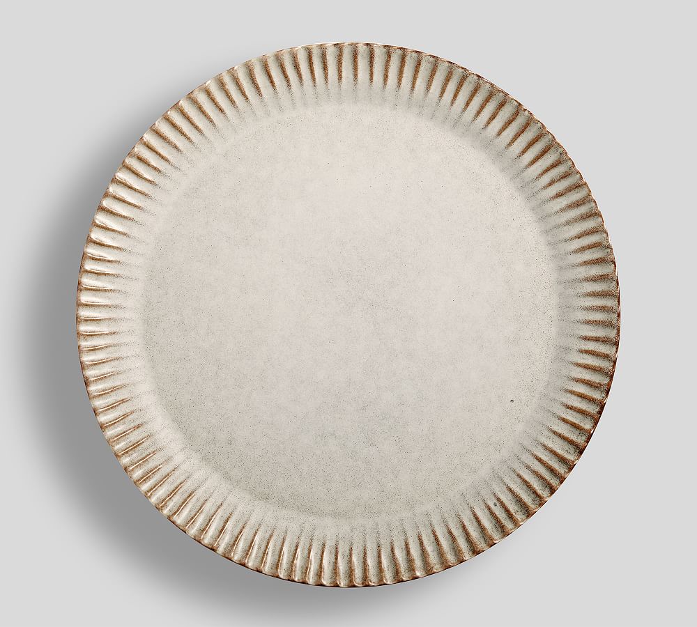 Ridge Textured Stoneware Dinner Plates | Pottery Barn