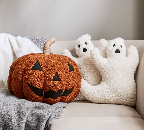 Pottery Barn Jack O Lantern Pillownull