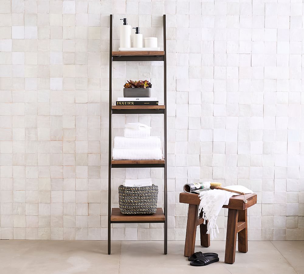 Frances Ladder Floor Storage | Pottery Barn