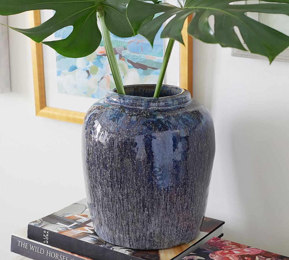 Rustic Blue Vases | Pottery Barn