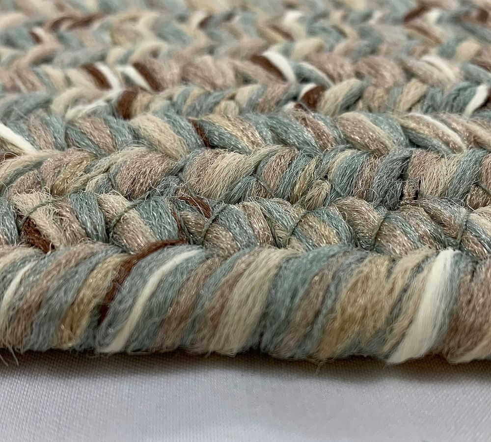 Ridley Square Outdoor Braided Rug | Pottery Barn