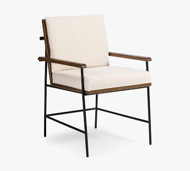 Carter Upholstered Dining Armchair | Pottery Barn