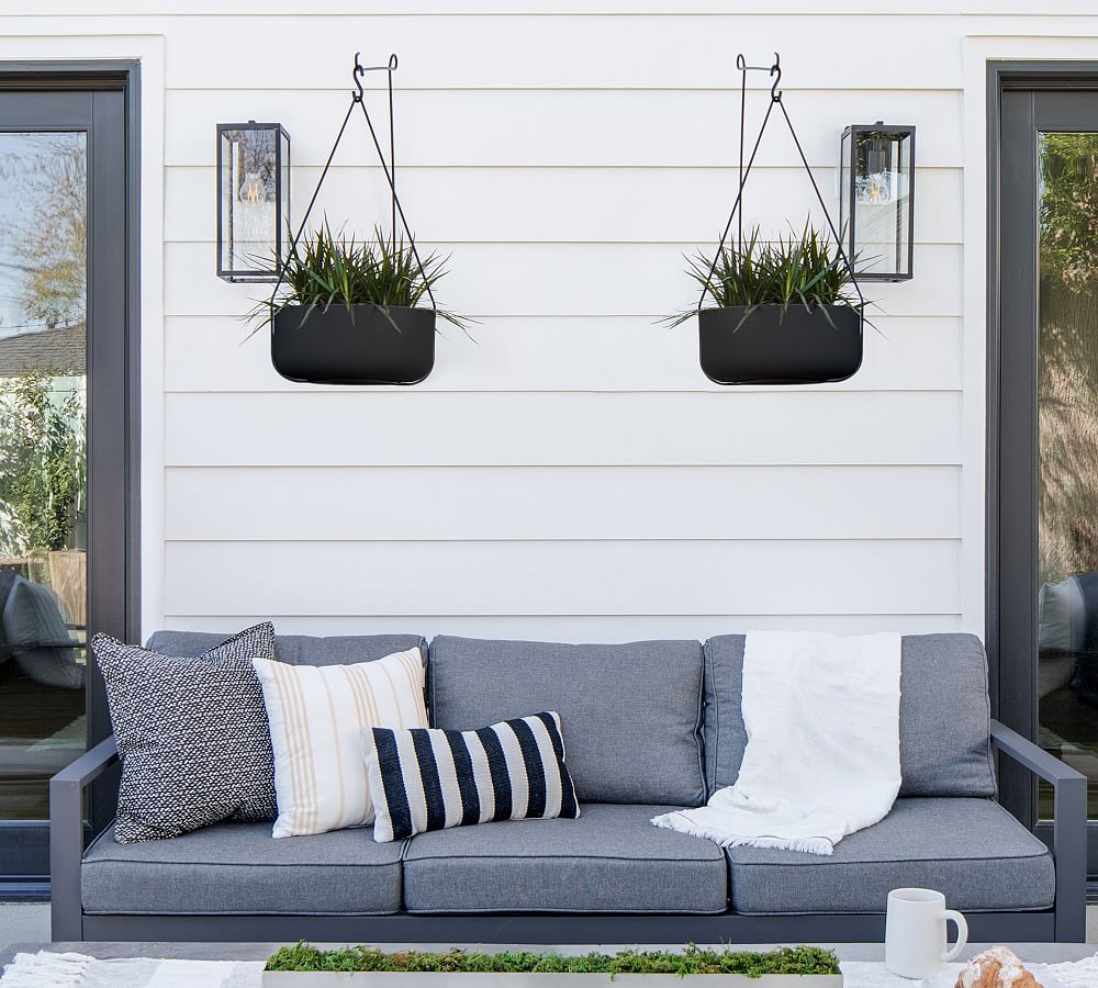All Weather Eco Hevea 14" Hanging Bowl Planters | Pottery Barn