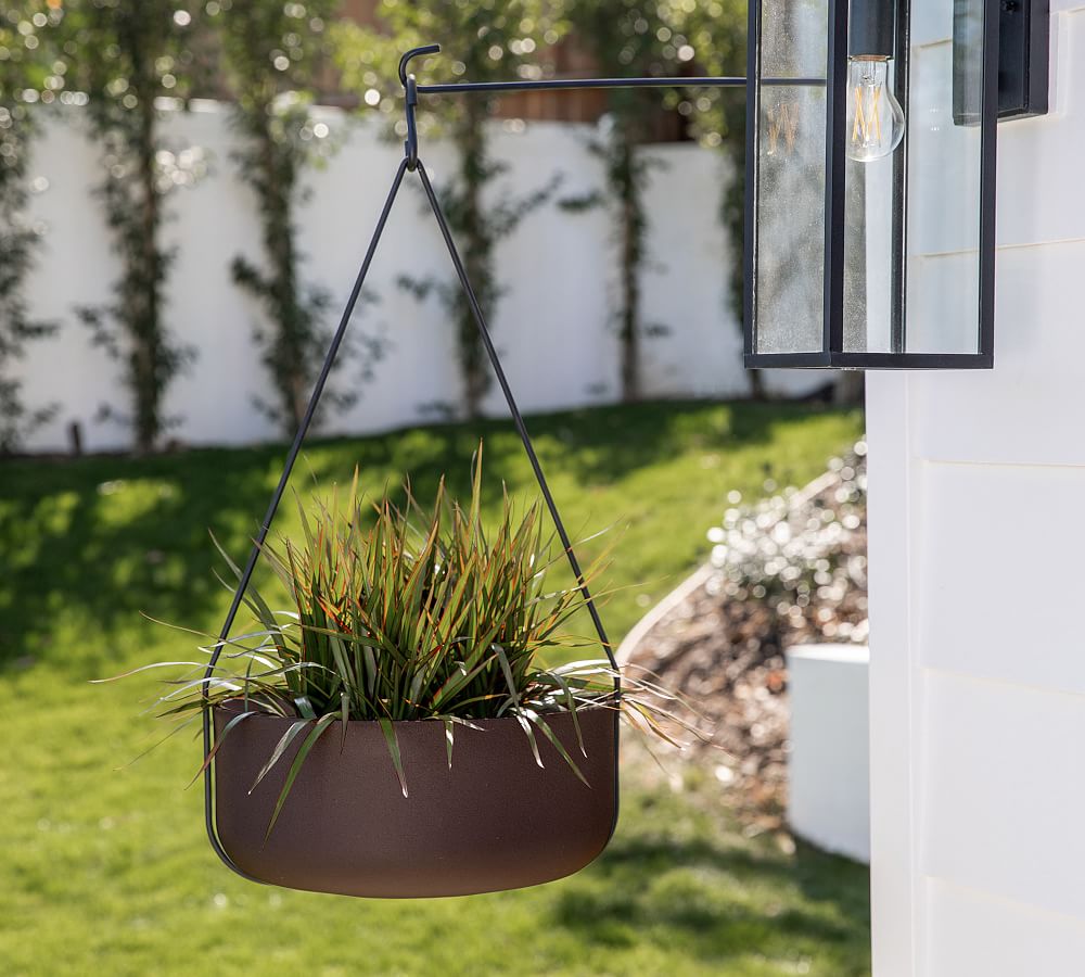 All Weather Eco Hevea 14" Hanging Bowl Planters | Pottery Barn