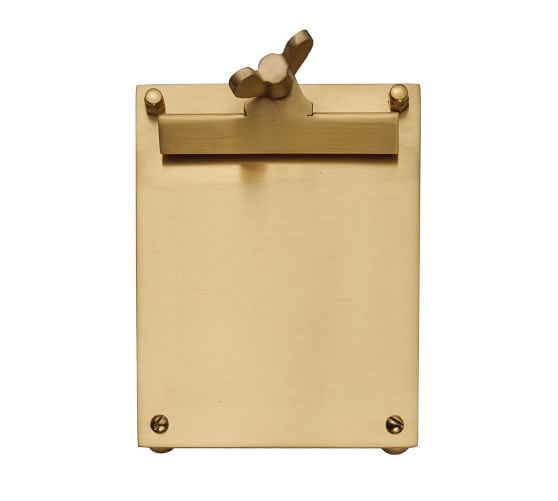 Scribner Brass Notepad | Pottery Barn