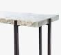 Bancroft Marble Rectangular End Table | Pottery Barn