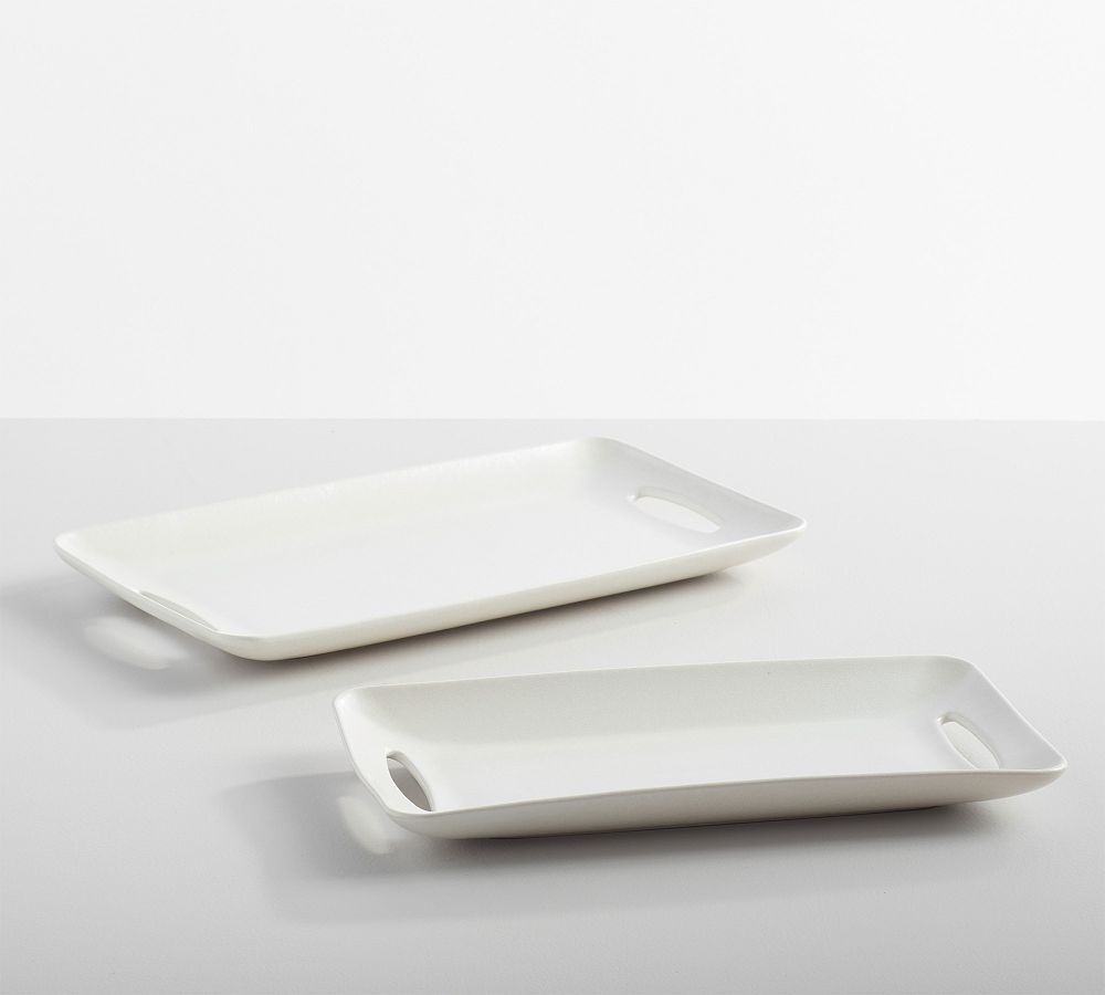 Mason Stoneware Rectangular Serving Trays | Pottery Barn