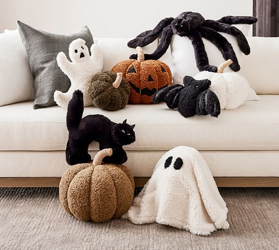 Pottery Barn Jack O Lantern Pillownull