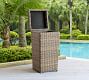 Jammie Outdoor Wicker Pool Trash Can | Pottery Barn