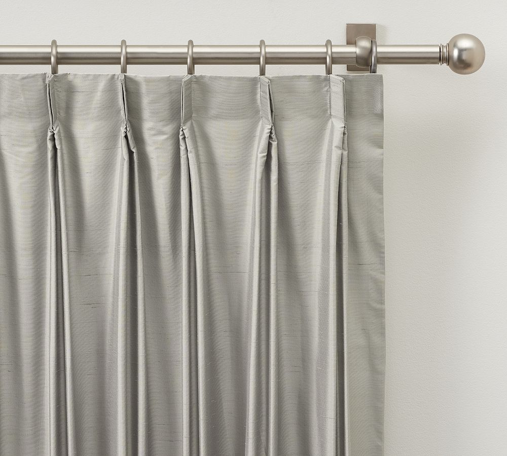 Open Box: Dupioni Silk Pinch Pleat Curtain | Pottery Barn
