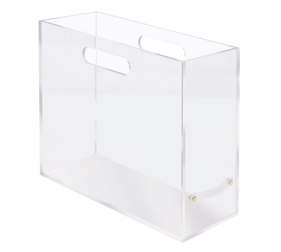 Acrylic Slim File Box | Pottery Barn