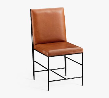 Rockwell Leather Dining Chair | Pottery Barn