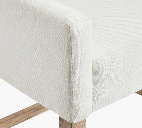 Classic Upholstered Slope Stool | Pottery Barn