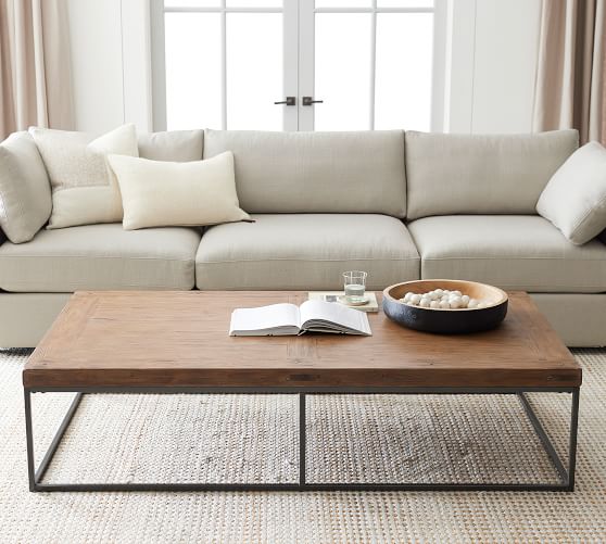 Malcolm Rectangular Grand Coffee Table (72") | Pottery Barn
