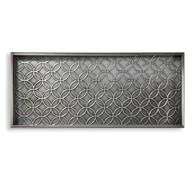 Patterned Gray Boot Tray | Pottery Barn