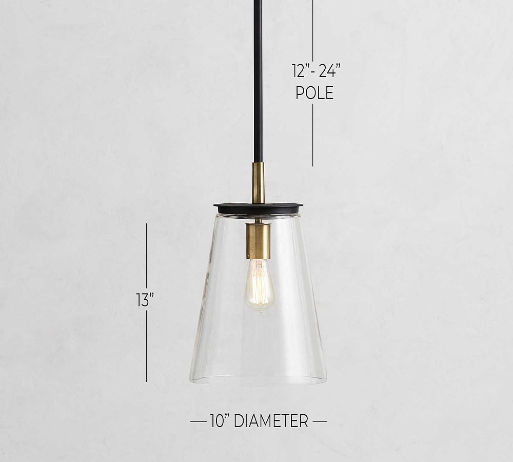 Reese Flared Glass Pendant | Pottery Barn