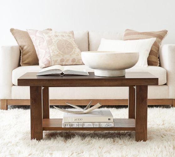 Reed Rectangular Coffee Table | Pottery Barn